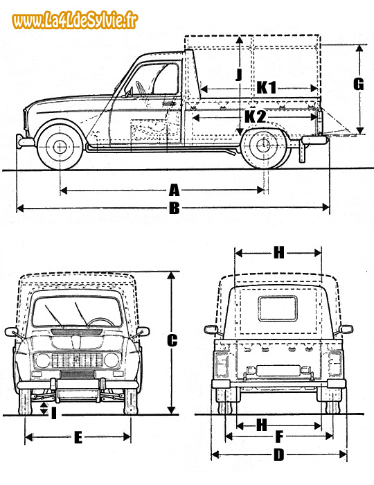 Dimensions Des Renault 4 Dimensions Des Renault 4